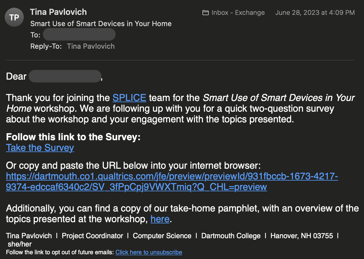 Smart-Home Security and Privacy Workshop Materials – SPLICE